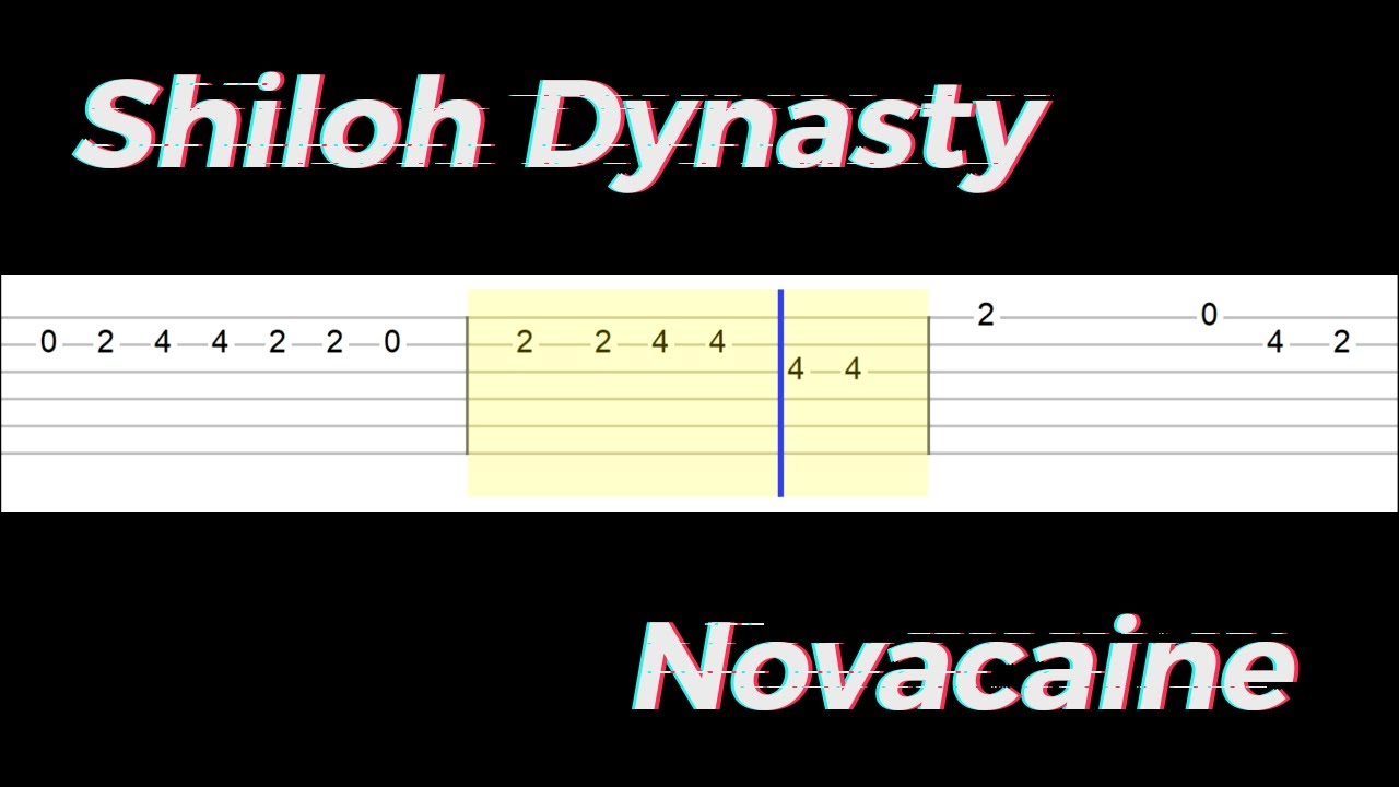 Shiloh Dynasty - Novacaine (Easy Guitar Tabs Tutorial) - YouTube