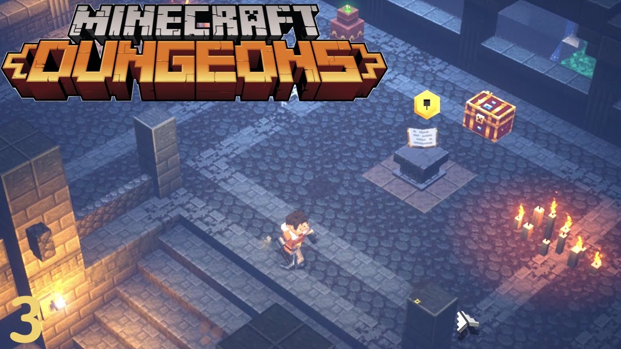 Ep. 3 - Minecraft Dungeons - Creepy Crypt Lost Tome - YouTube