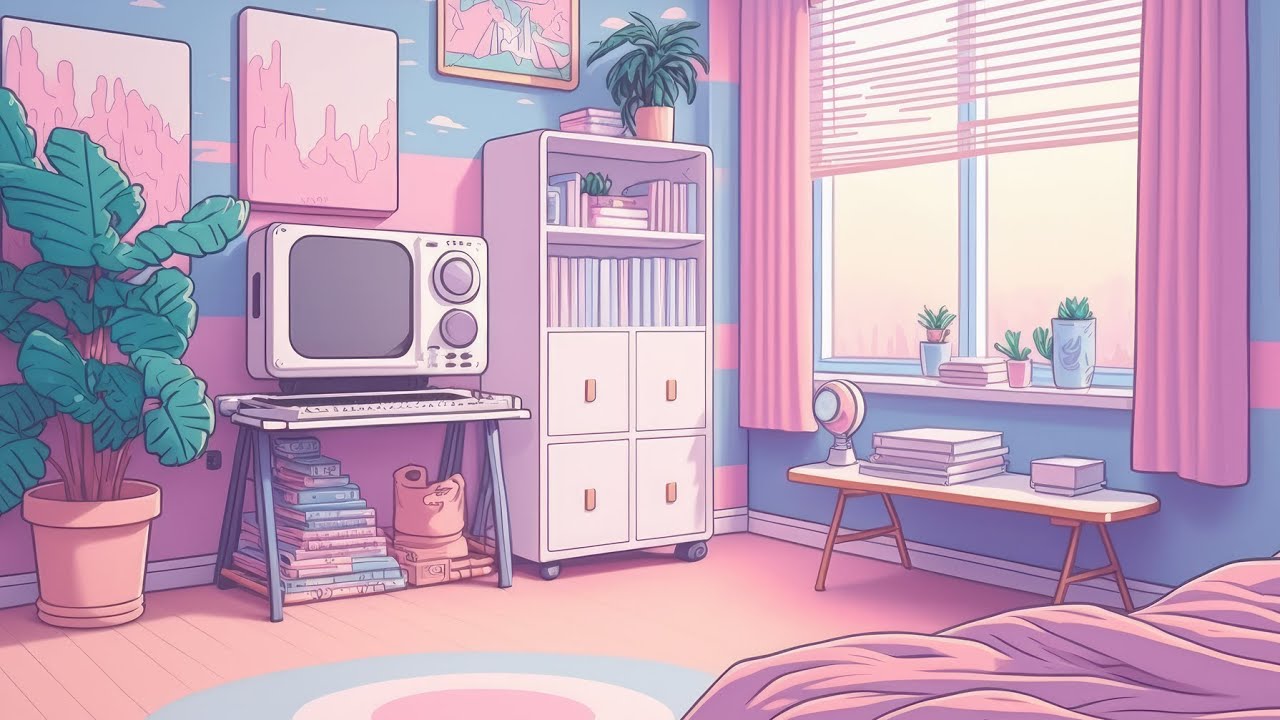 Pastel Bedroom Lofi Music ~ After school spend some good time in your ...