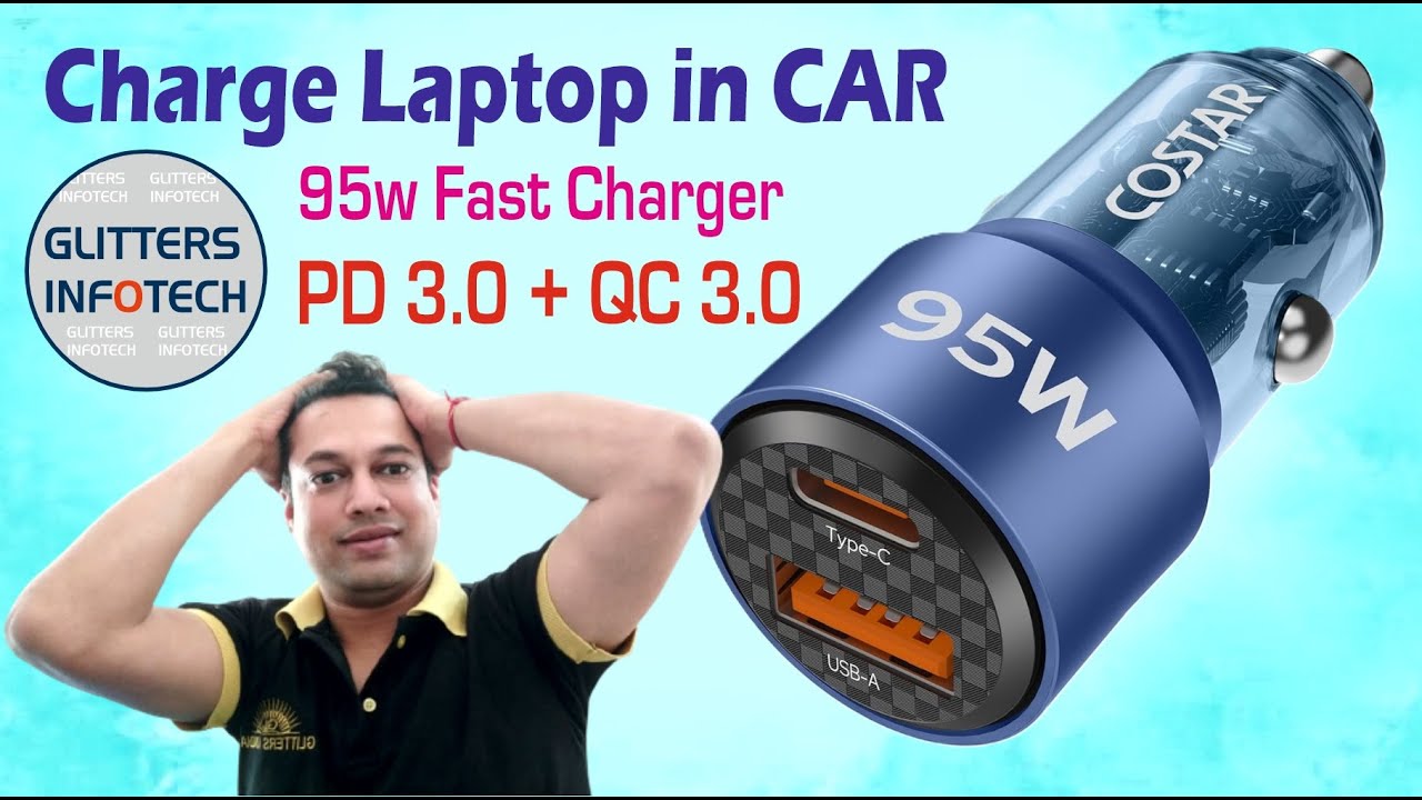 Charge Laptop in Car | Best Mobile Car Charger with Dual Ports, 2 in 1 ...