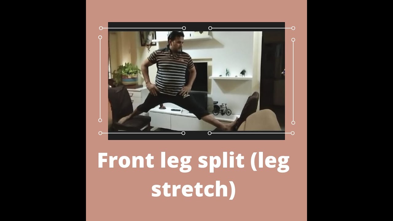 front leg split on chair (leg stretch) - YouTube