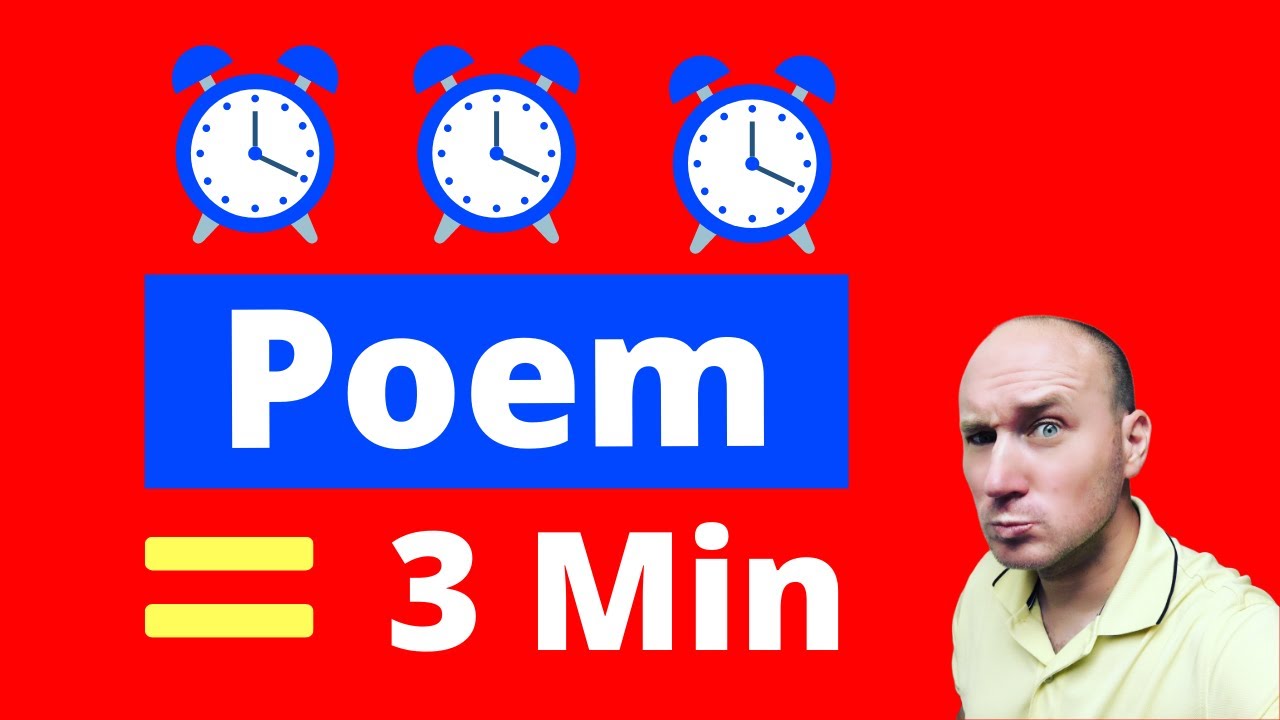 Write a Poem in Under 3 minutes (EASY For Beginners) - YouTube