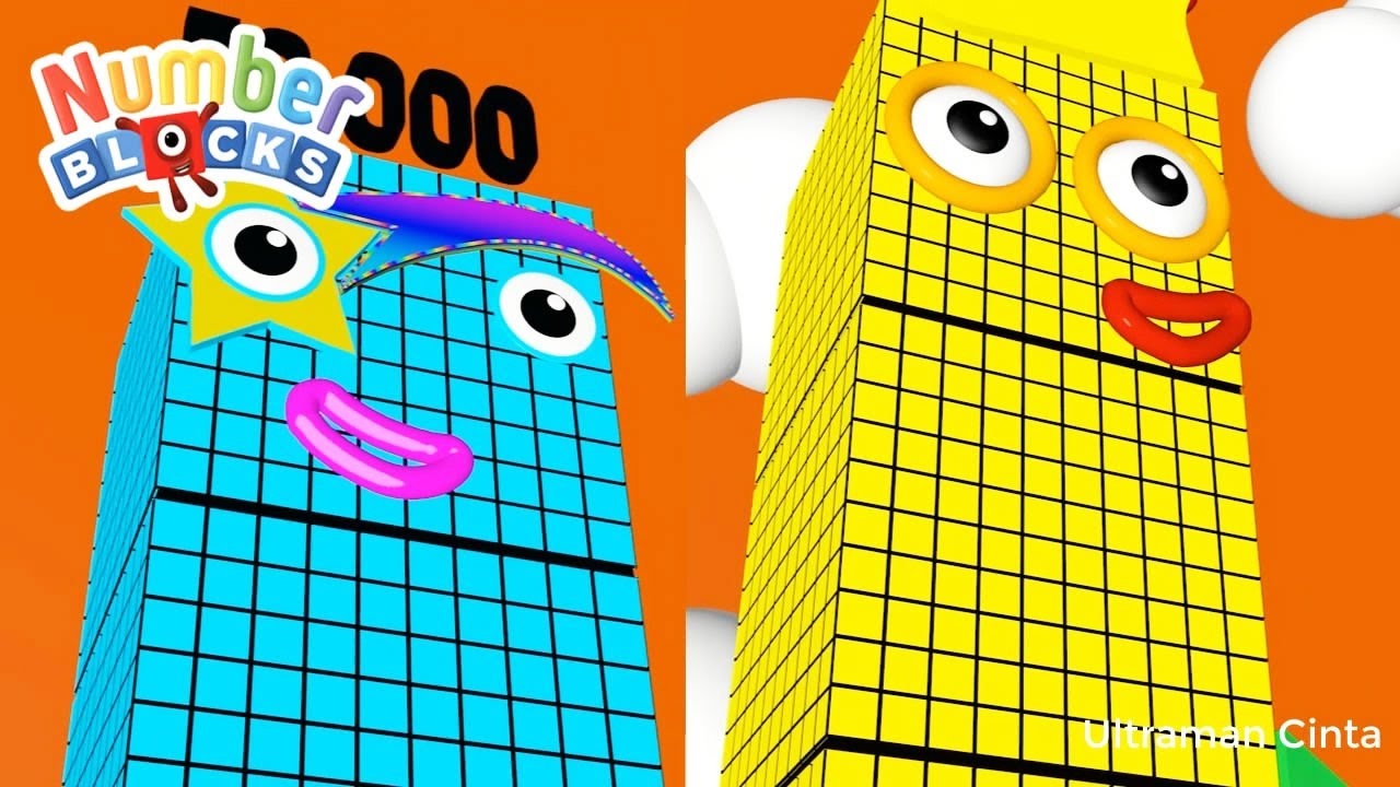 Looking For Numberblock Step Squad 50 000 vs 30 000 BLOCK Standing Tall ...