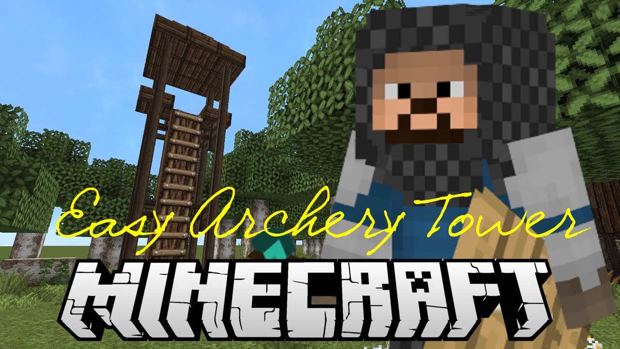 How to build an archery tower tutorial - Minecraft Super Simple Series! - YouTube