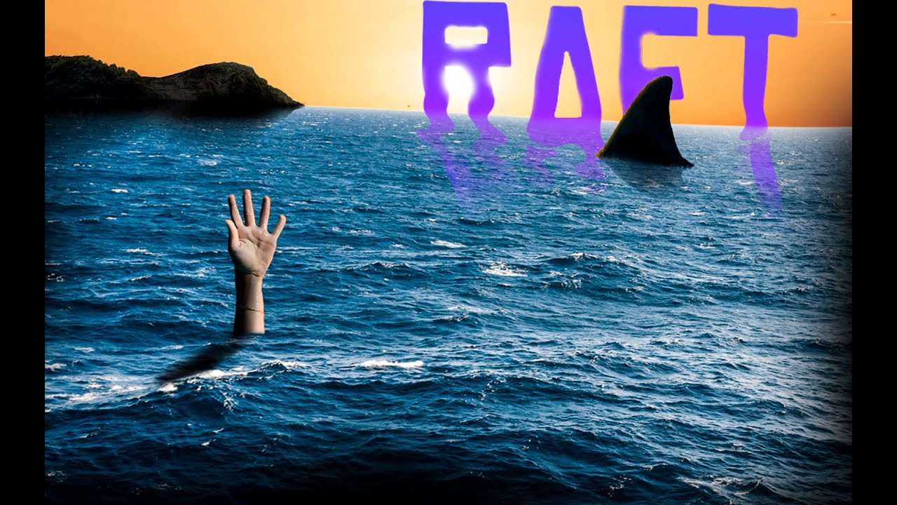 FIGHTING FOR MY SURVIVAL IN RAFT (Raft Survival) try not to laugh ...