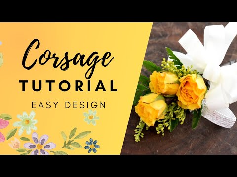 How to make a corsage! - EASY