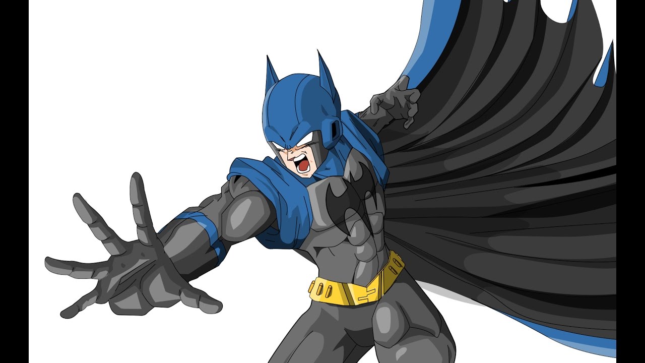 Batman version Dragon Ball | Batman Gohan Time-Lapse ILUSTRADOR - YouTube