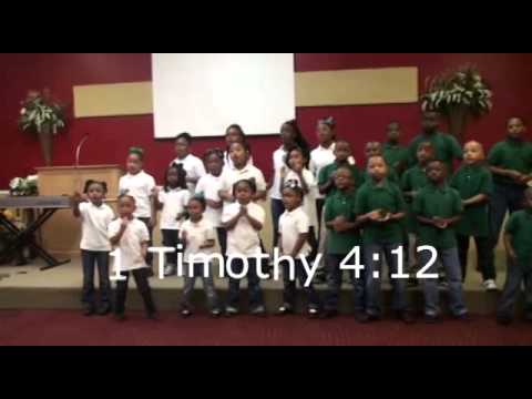 1 Timothy 4:12 Scripture Song by Ekklesia Christian School - YouTube