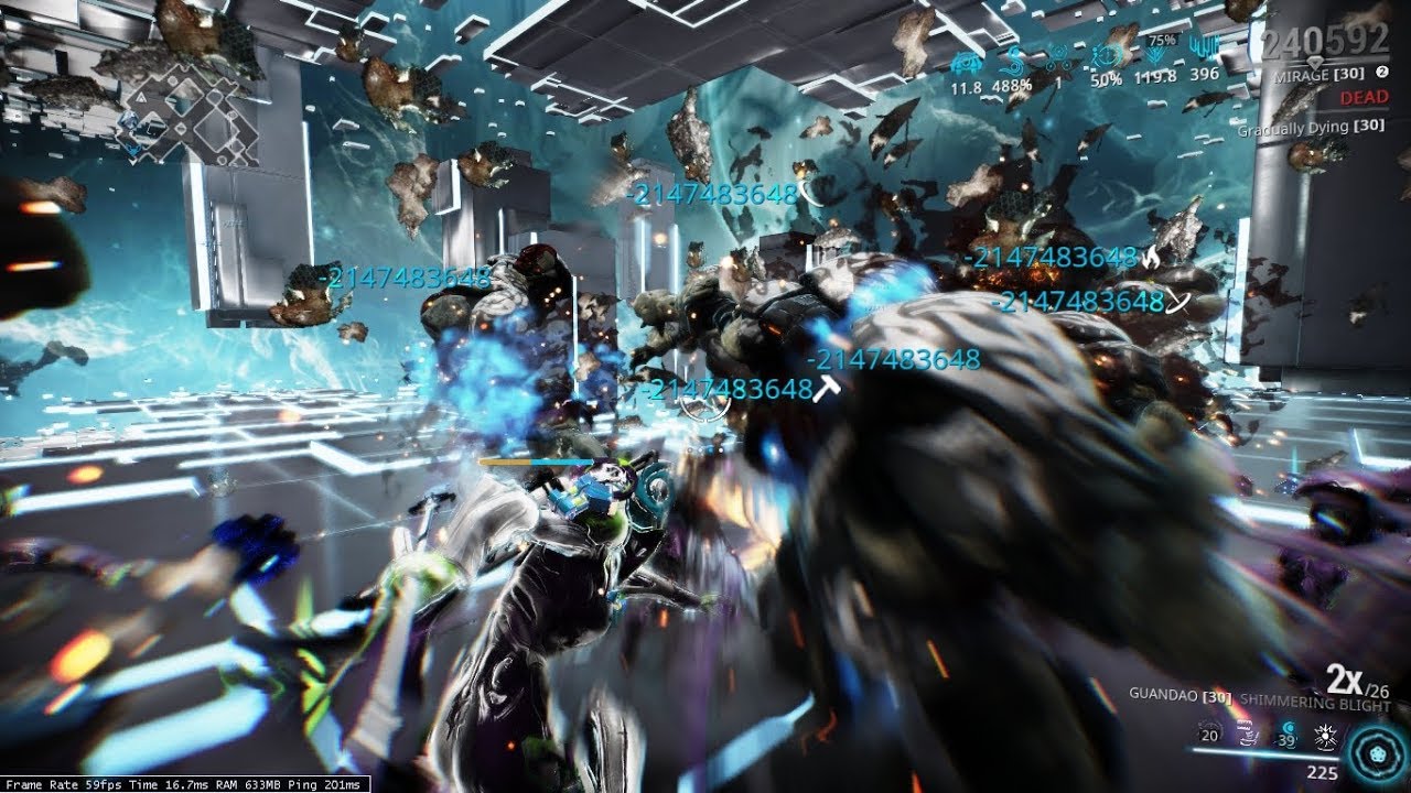Warframe melee blue crits - YouTube