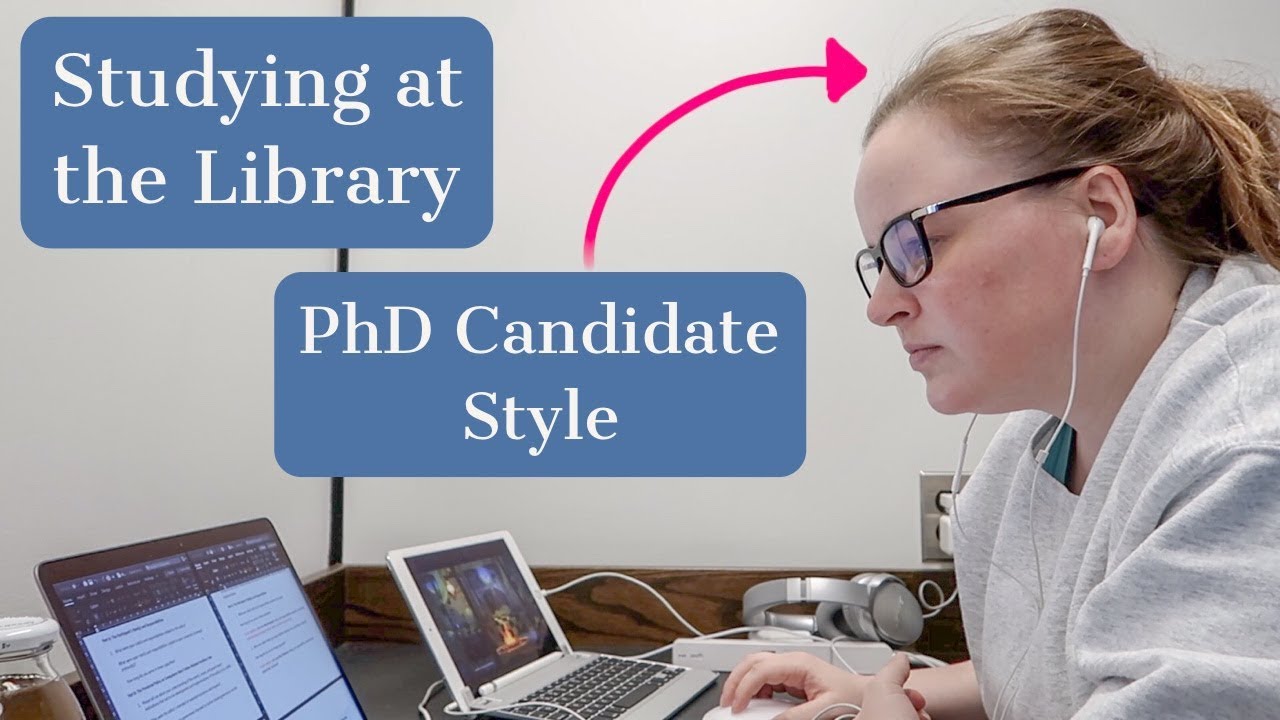 STUDYING AT THE LIBRARY - PhD Candidate Style (vlog) - YouTube