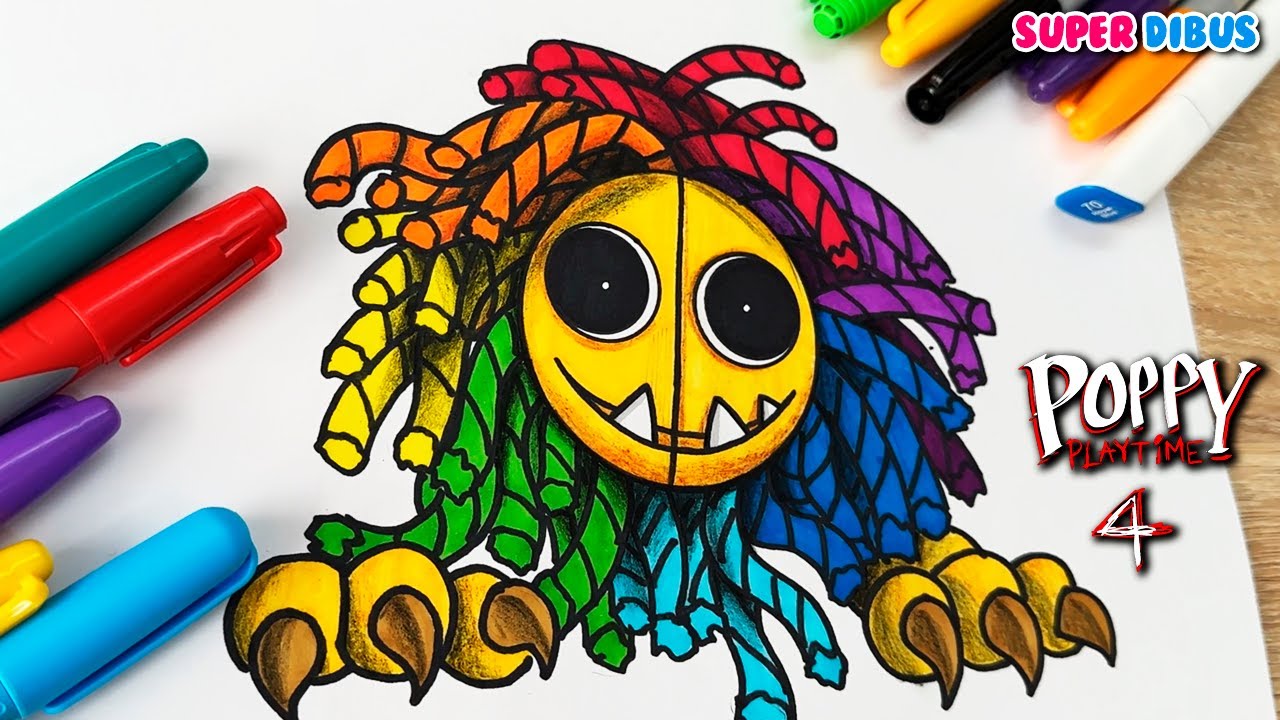 Como Dibujar a YARNABY El Leon de Poppy Playtime Capitulo 4 | Drawing ...