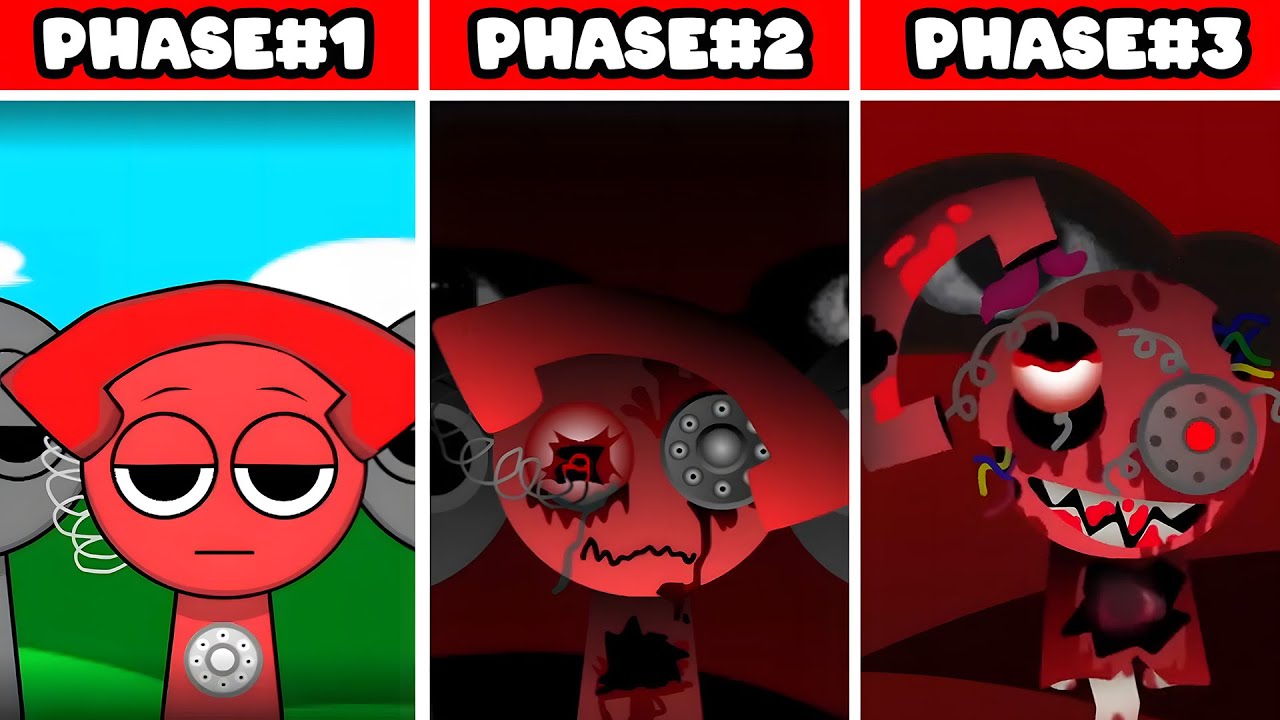 All Phases in New Incredibox Sprunki 2: Phase 1 VS Phase 2 VS Phase 3 ...