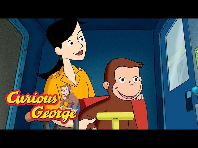 Curious George George drives a train Kids Cartoon Kids Movies Videos ...