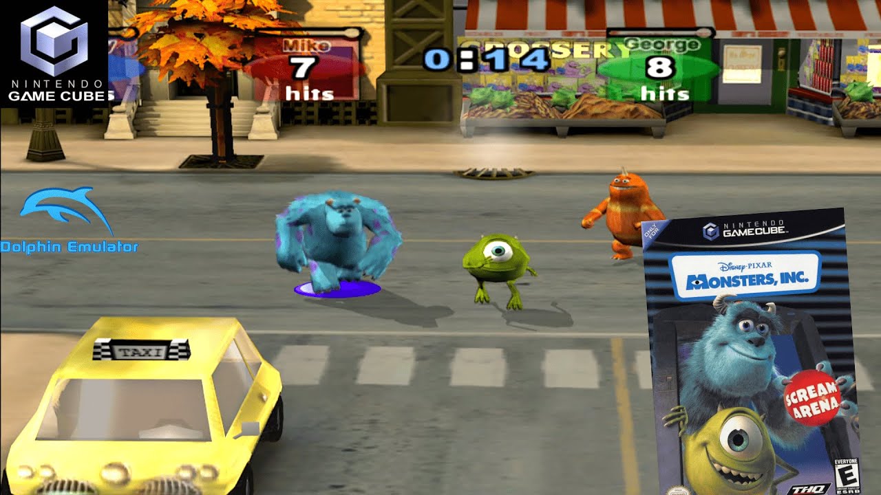 Disney/Pixar Monsters, Inc. Scream Arena (2002) Nintendo GameCube ...