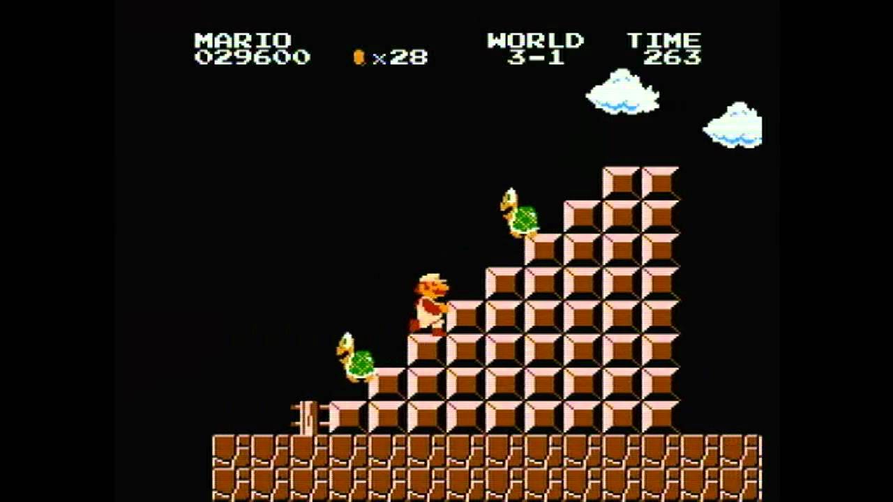 NES Super Mario Bros - 1UP Trick - YouTube