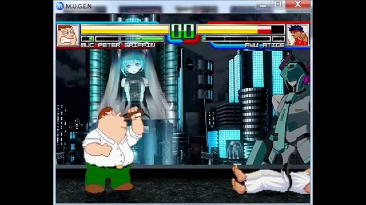 MUGEN Peter Griffin (me) VS A Retarded Ryu + BONUS - YouTube