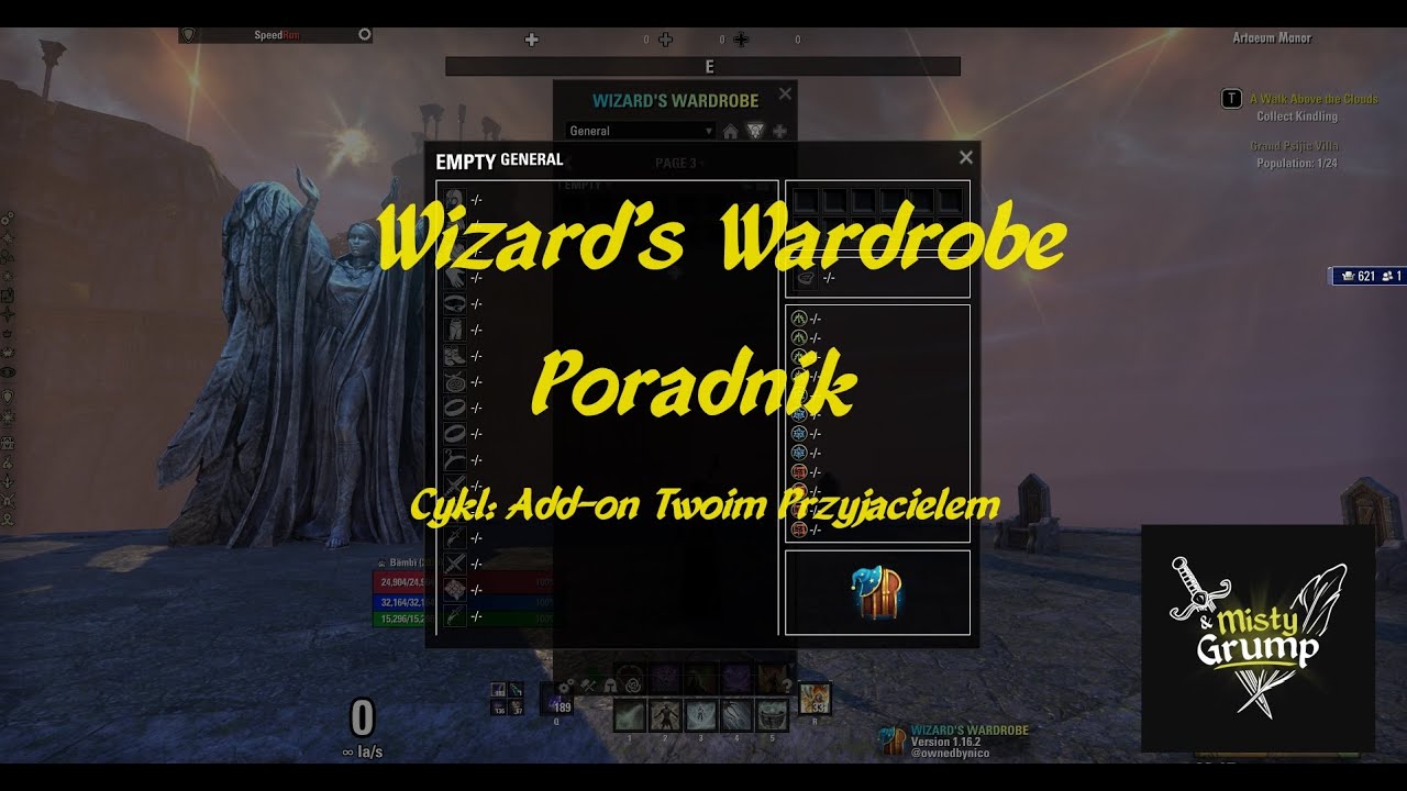 ogarnij swoje buildy - wizard's wardrobe - ESO add-ons - poradnik - YouTube