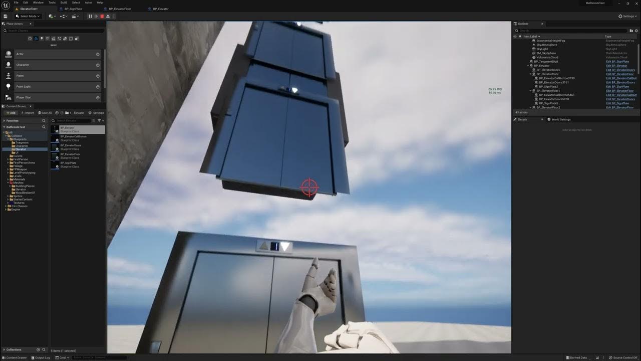 Unreal Engine 5 elevator demo 2 - YouTube