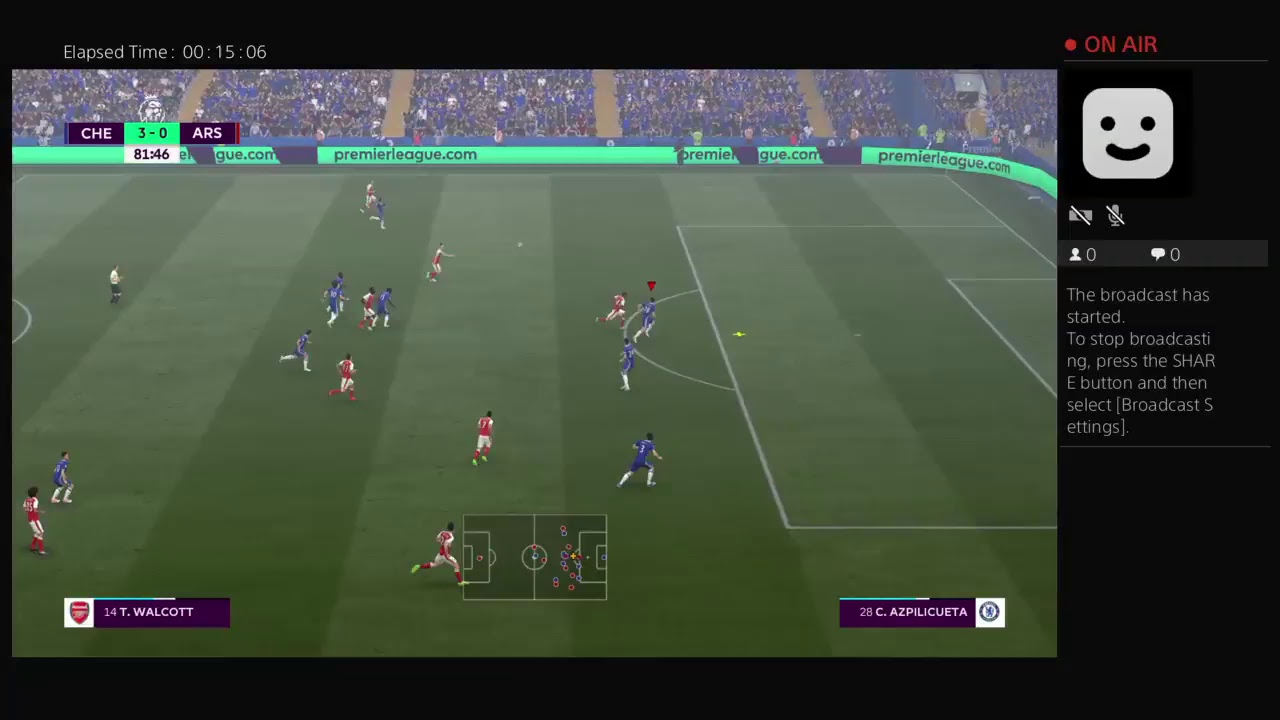 Chelsea vs Arsenal PS4 Broadcast - YouTube