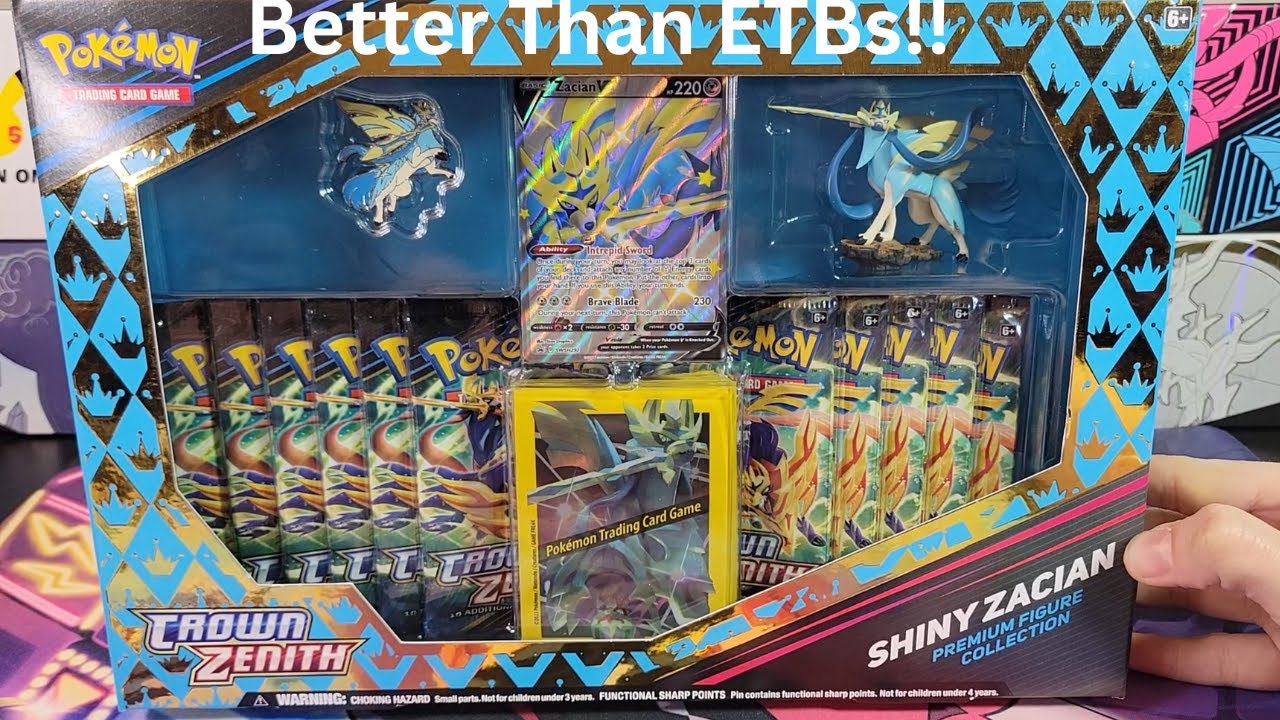Pokemon Shiny Zacian Premium Figure Collection Opening - We Pull Gold ...