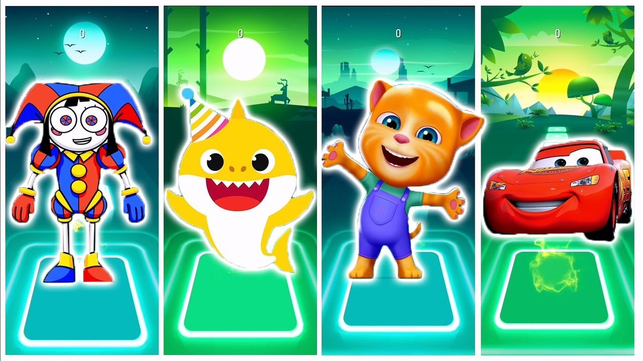 The Amazing Digital Circus VS Baby Shark VS My Talking Tom Friends VS ...
