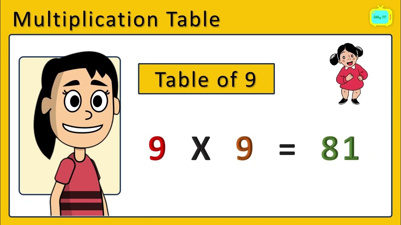 Table of 9: Fun Learning for Young Mathematicians! | 9 x 1 = 9 ...