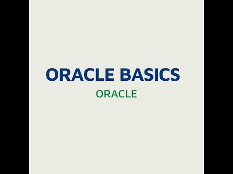 Oracle Basics SQL. - YouTube