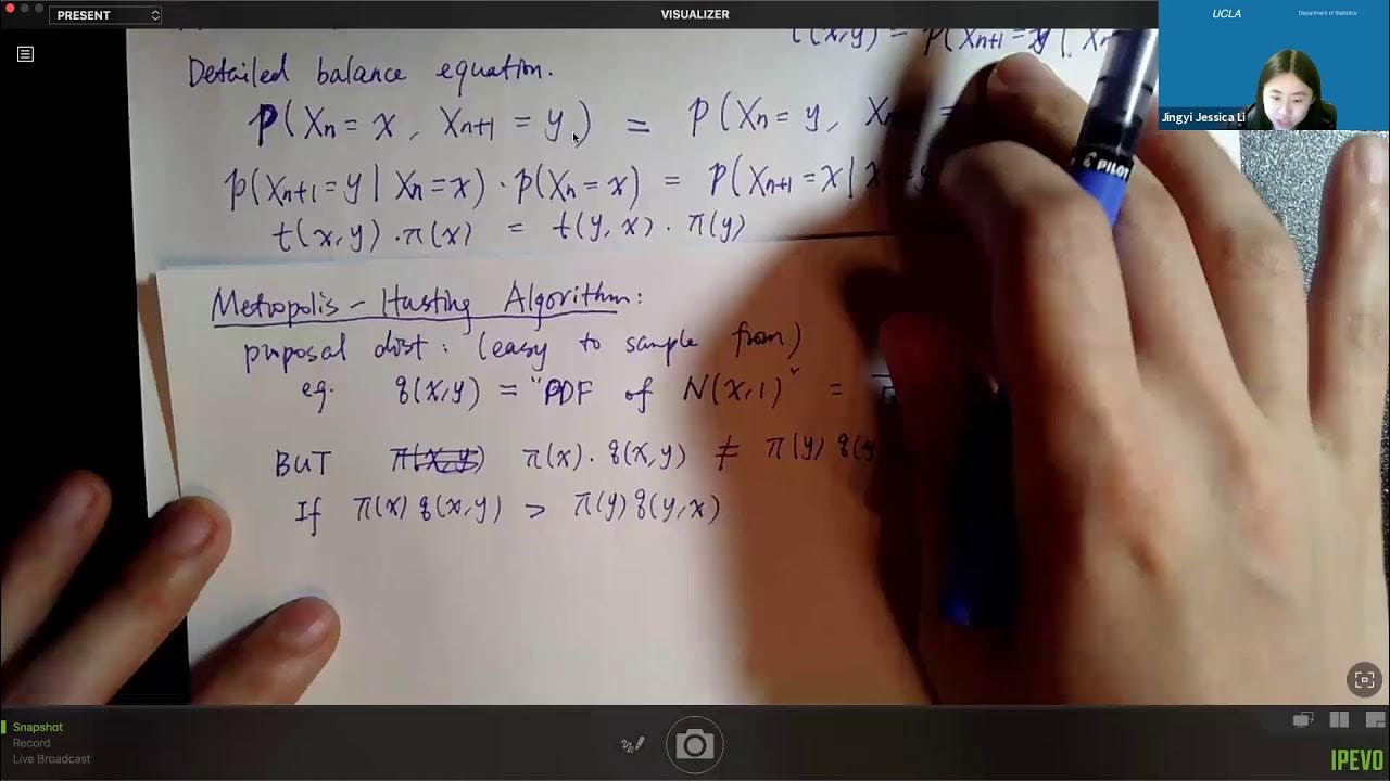 STATS M254 - Stat Methods in Comp Bio - Lecture 18 (Metropolis-Hasting algorithm; Gibbs sampler ...