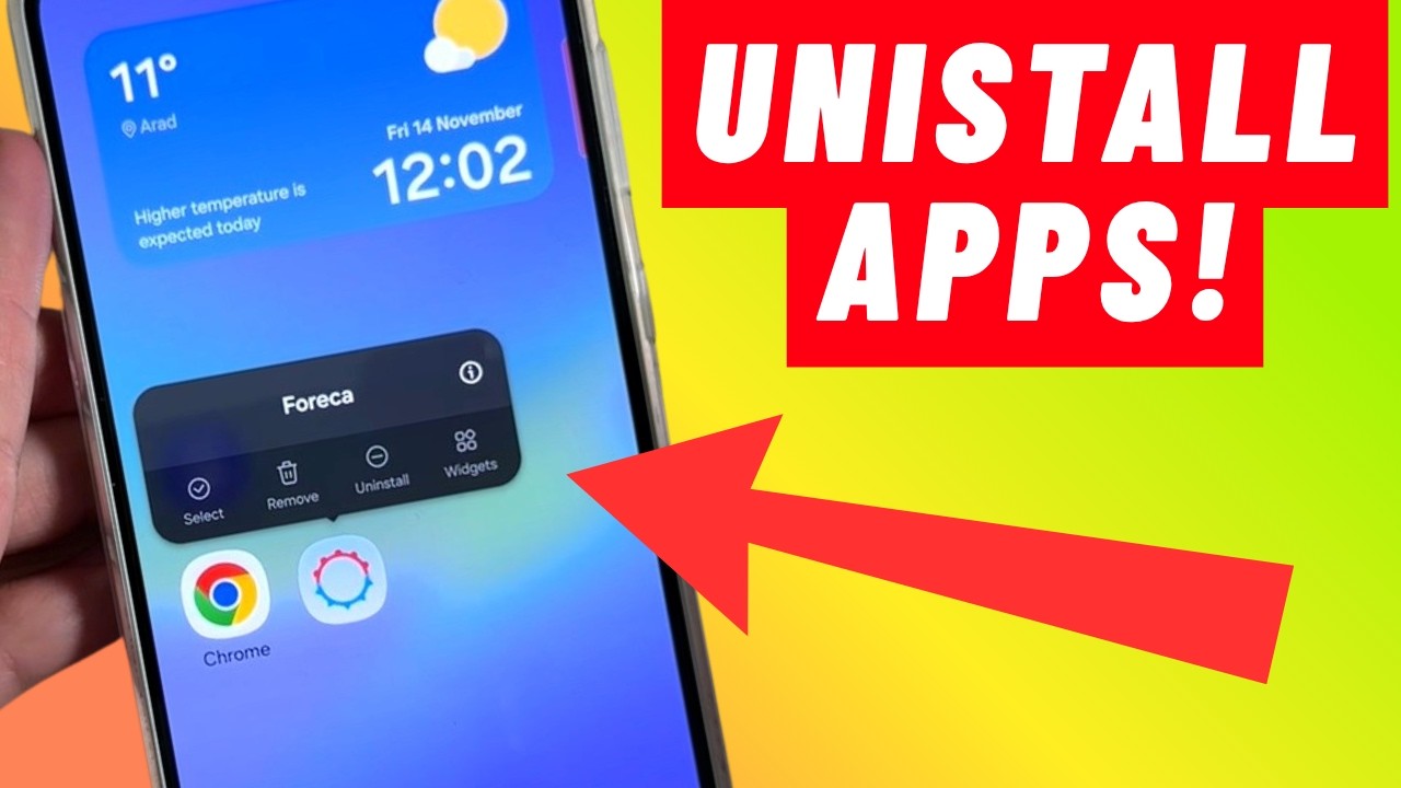 📱 How to Unlock Home Screen Layout & Uninstall Apps on Samsung Galaxy ...