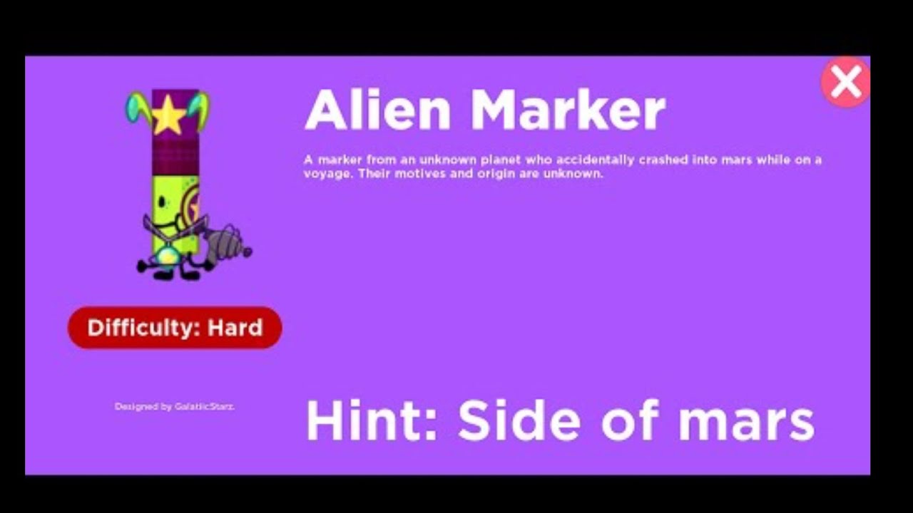 How to get the alien marker - YouTube
