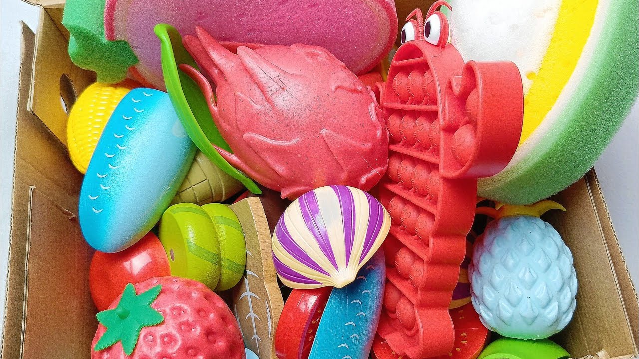 Oddly Satisfying Squishy and Pop It Video ASMR | Drop Fruits and ...