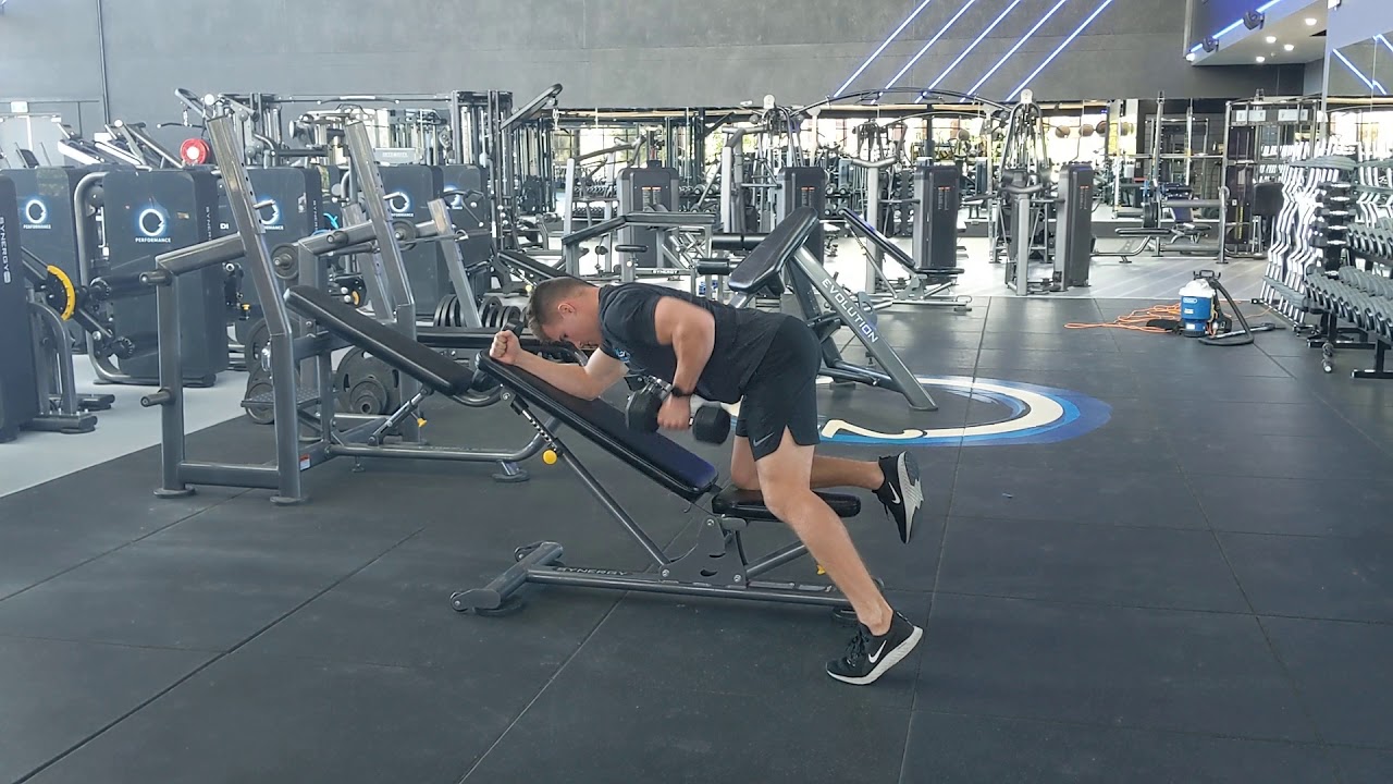 Horizontal Pulling: 3 Point DB Row (Bench Supported) - YouTube
