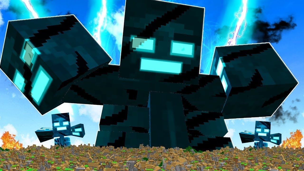Witherzilla vs Ultra golem titan - YouTube