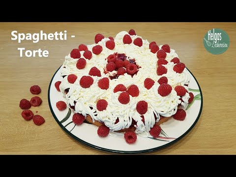 Spaghetti -Torte mit Himbeerfüllung - YouTube