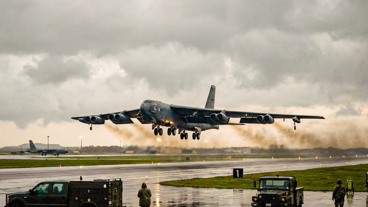 Thunder in the Sky! U.S. Air Force B-52 Stratofortress Takes Off with ...