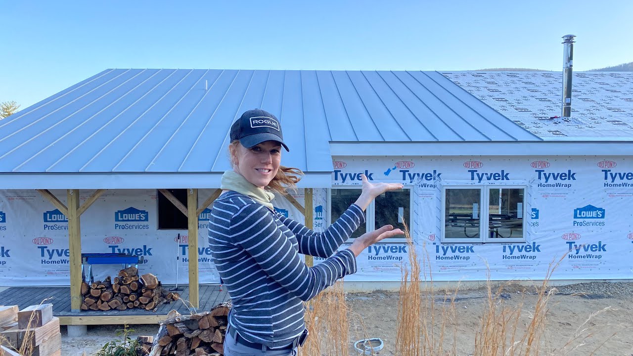 Hand Seamed Steel Roof Instal on our DIY SIPs House. #127 - YouTube