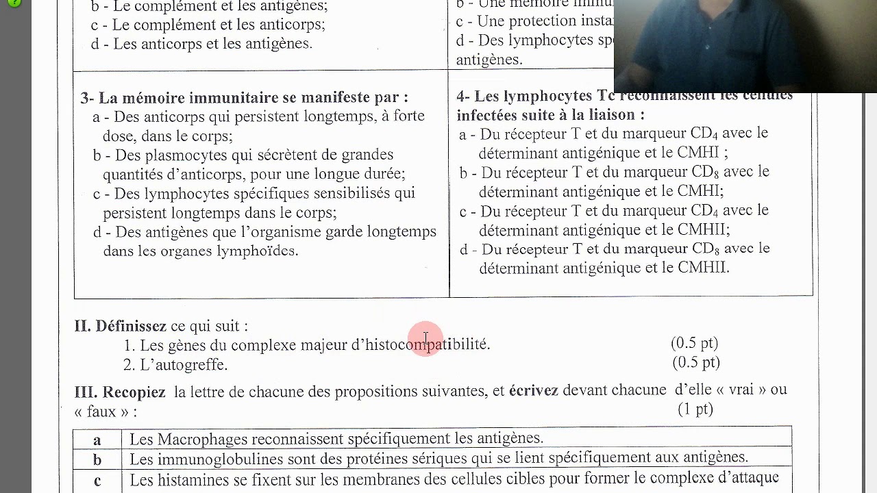 svt:le QCM de l'examen national 2017-session normale- 2bac svt - YouTube