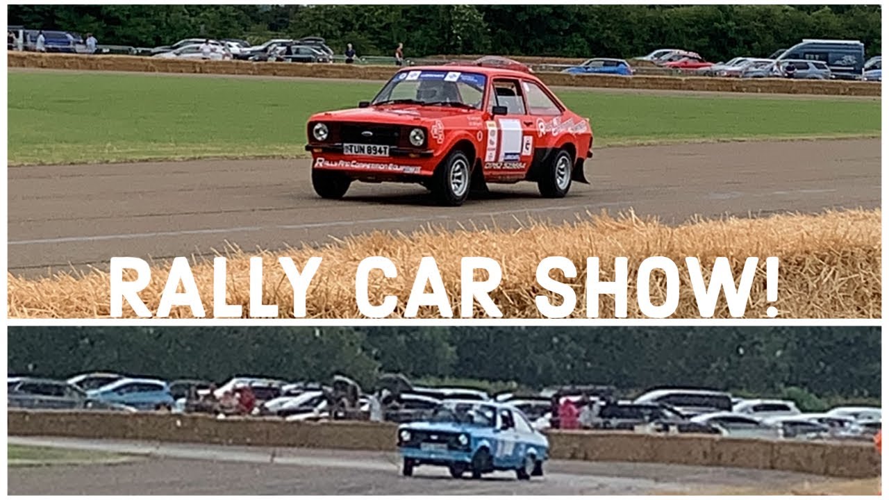 CLASSIC RALLY CARS RACE+DRIFT on WET track! Bicester Heritage Flywheel ...