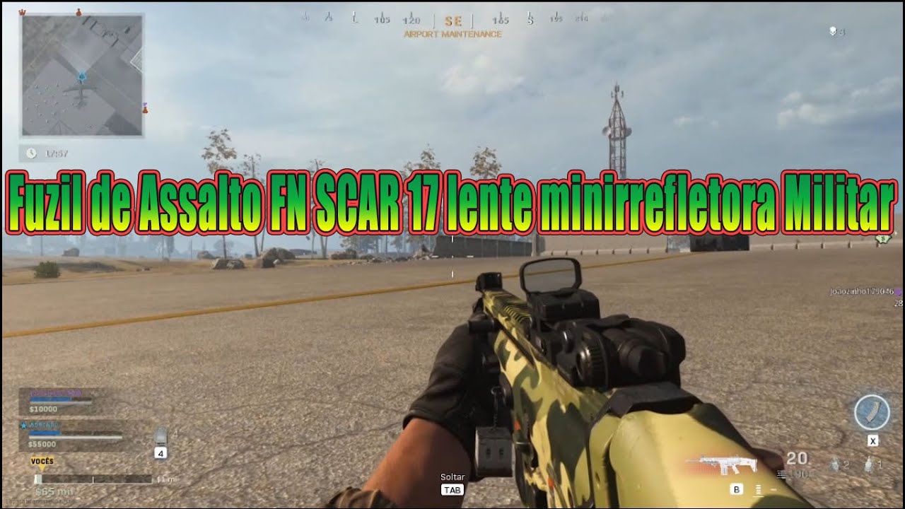 call of duty warzone FASE Fuzil de Assalto FN SCAR 17 lente ...