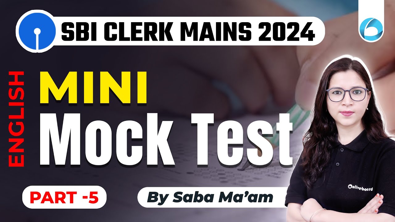 SBI Clerk Mains English 2024 | Mini Mock Test For SBI Clerk Mains 2024 ...