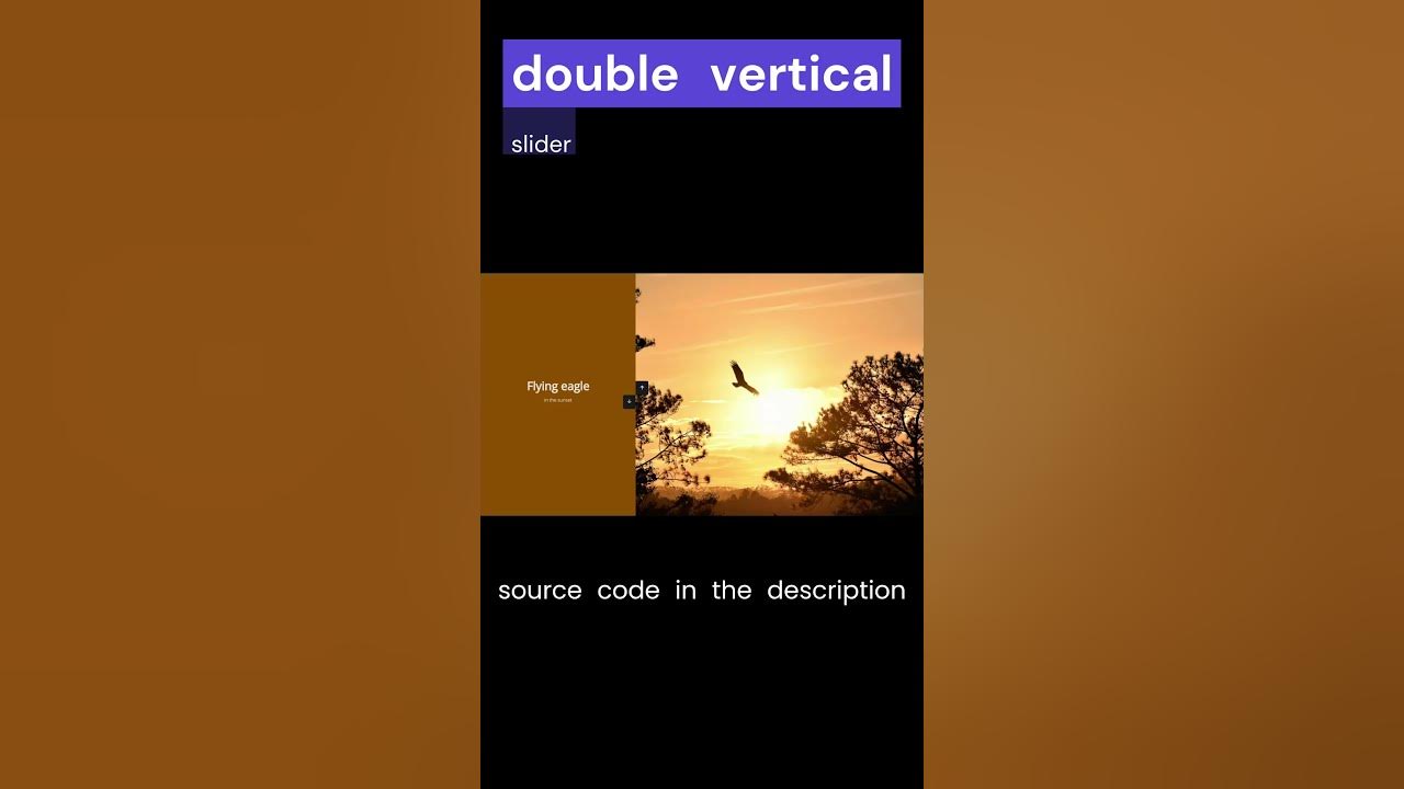 Double vertical slider #shorts #coding #programming - YouTube
