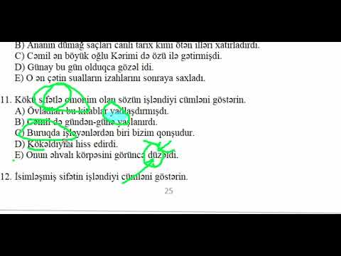 Sifət (Natiq Vahidov test vəsaiti III nəşr)