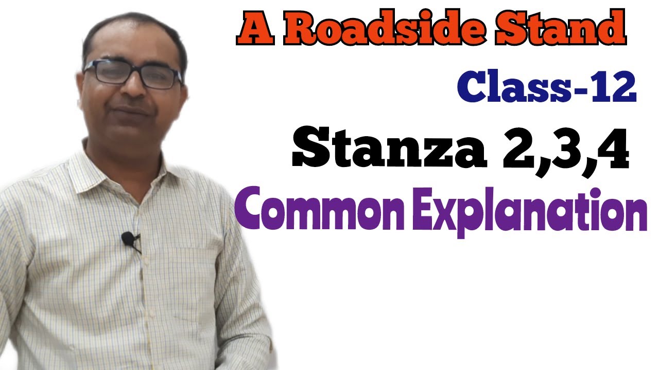 A roadside stand poem class 12 explanation with reference and context ...