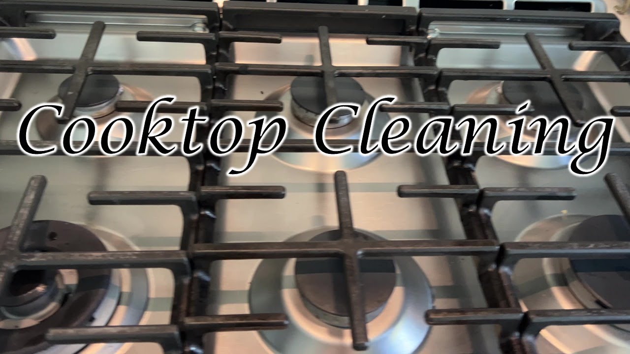 How I Clean My Cooktop / Stove / Easy basic ingredients / - YouTube