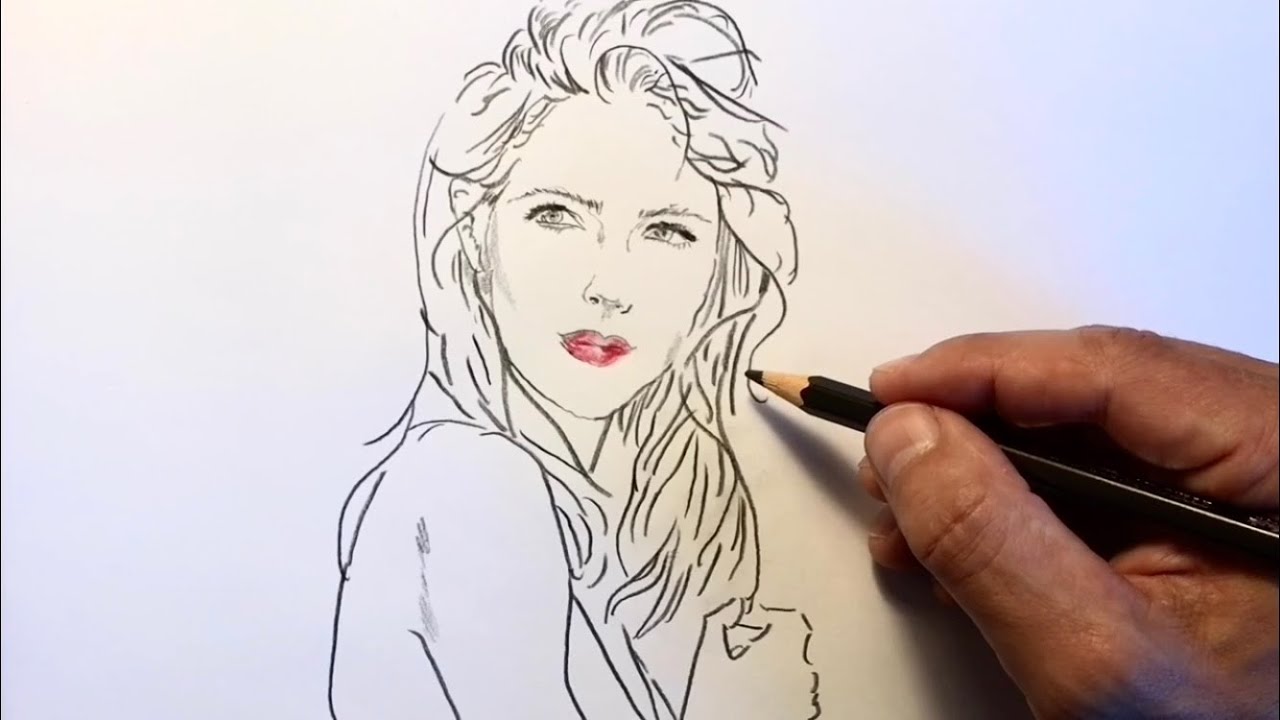 Drawing Portrait Easy | 8 - YouTube