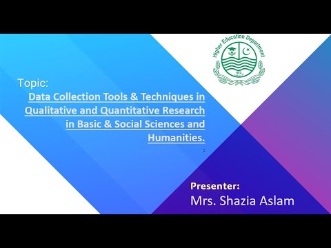 Data Collection Tools & Techniques in Qualitative and Quantitative ...