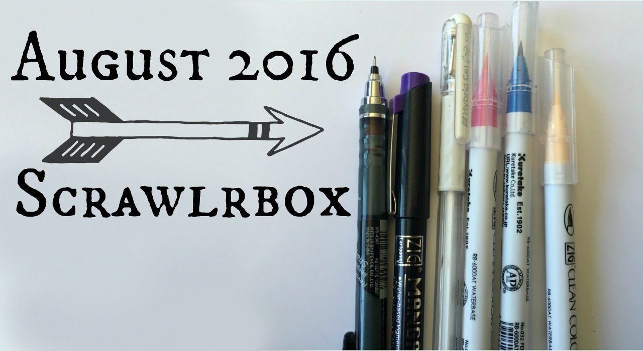August 2016 Scrawlrbox Unboxing And Timelapse Youtube