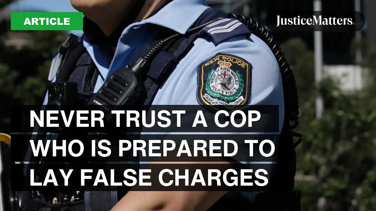 Never trust a cop who is prepared to lay false charges! - YouTube