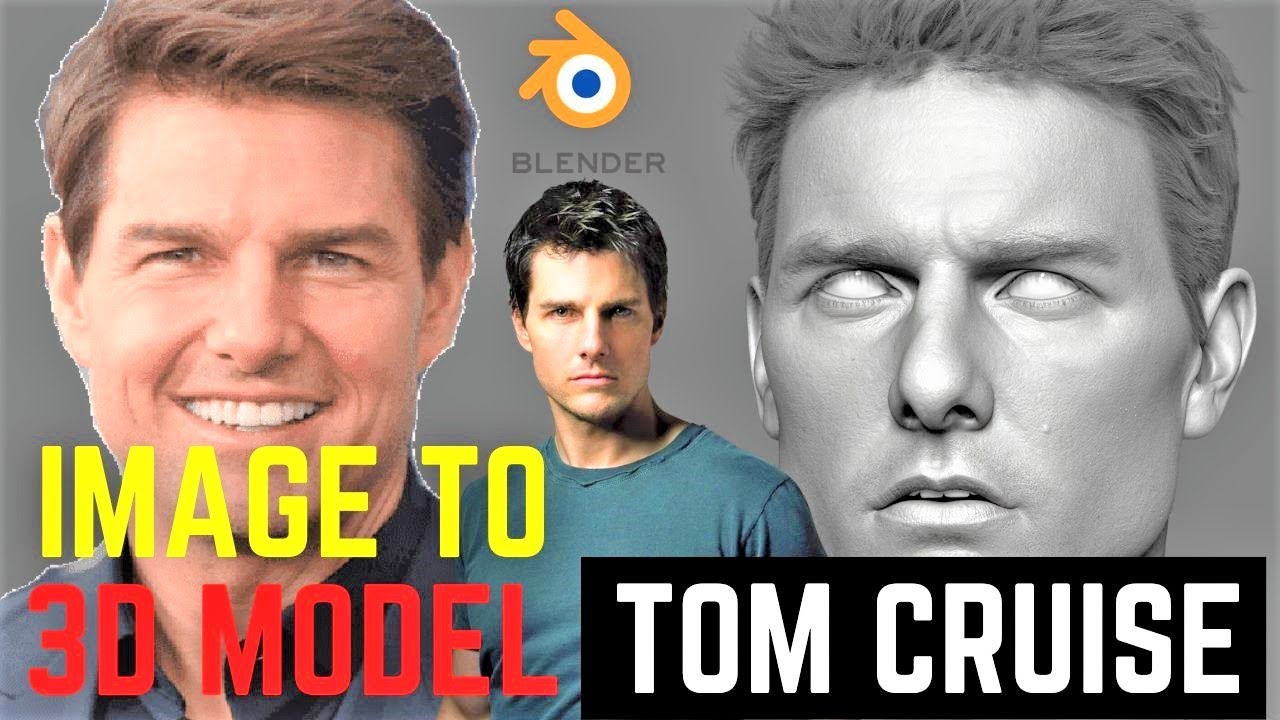 Facebuilder Blender Tutorial | Tom Cruise 3D Model | Image to 3D Model | Blender Tutorial - YouTube
