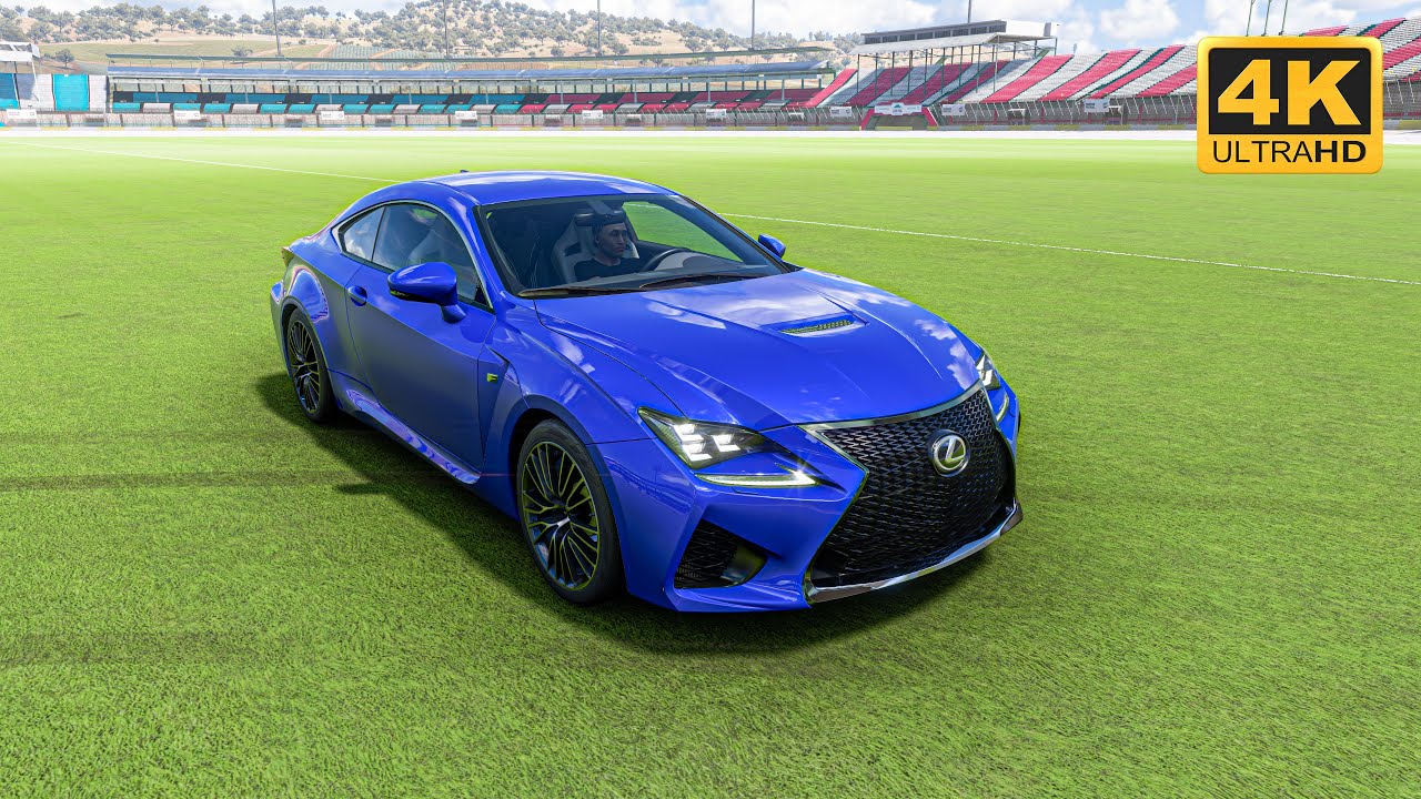 New Lexus RC F Blue color car Drive in stadium | Forza Horizon 5 ...